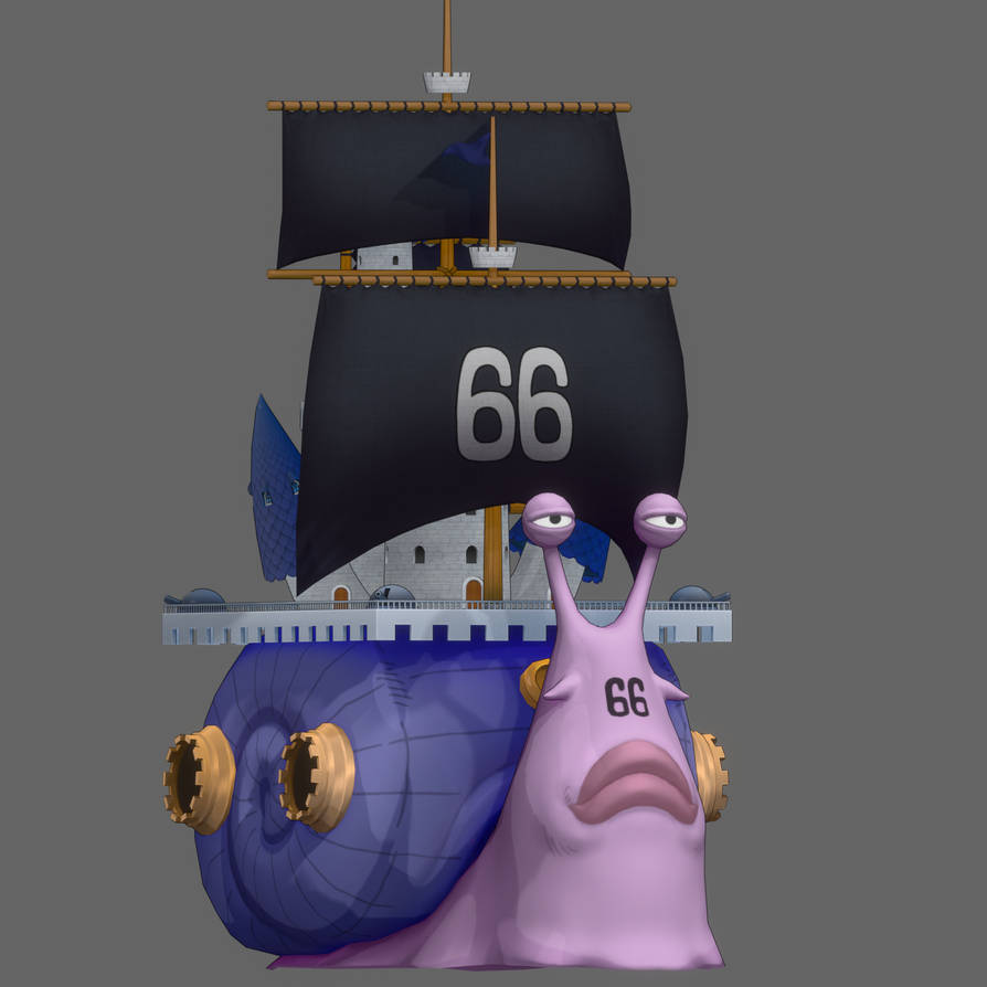 OPBW - Germa Snail Ship XPS/OBJ/Blend by o-DV89-o on DeviantArt