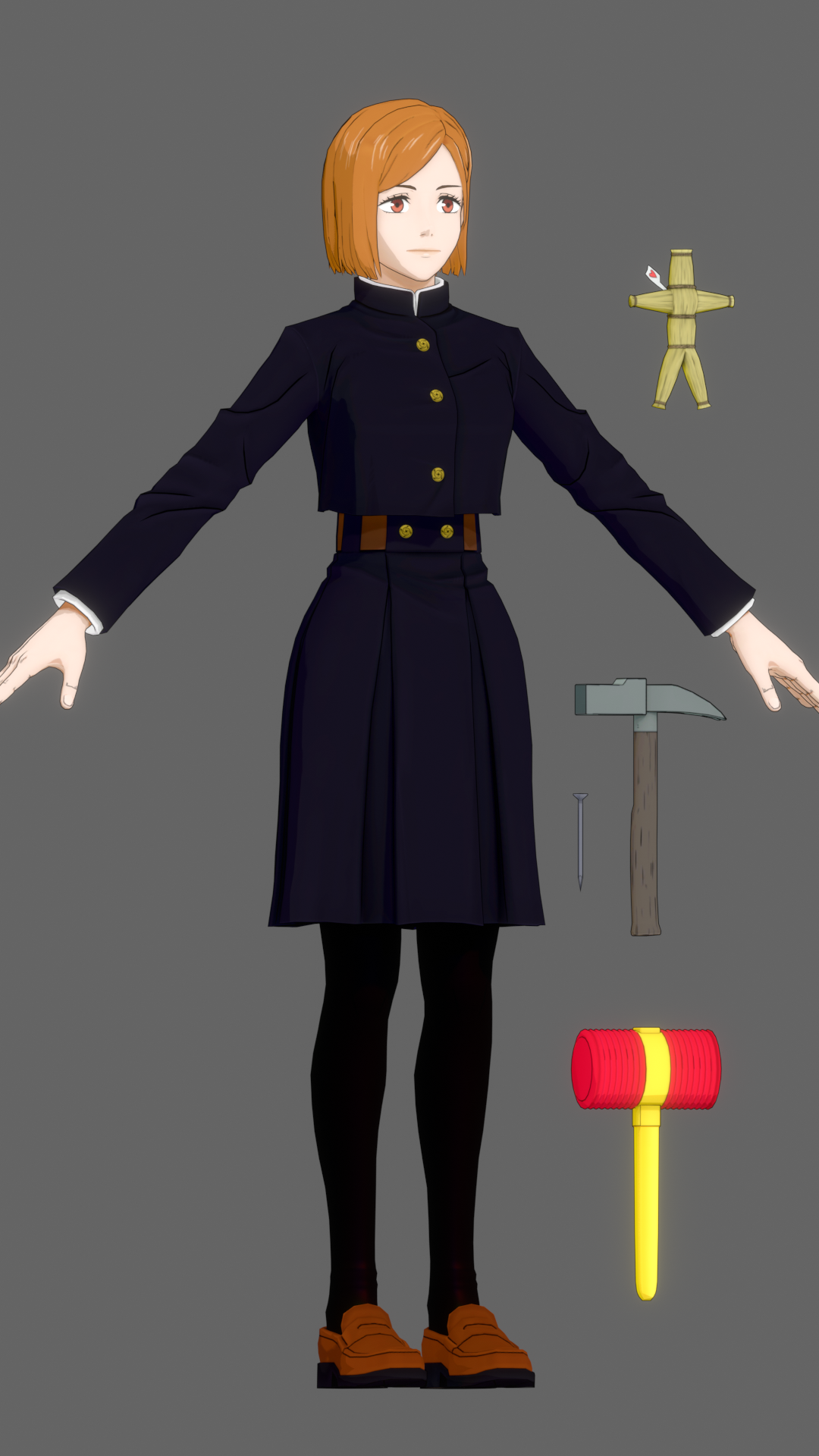 JJKCC - Nobara Kugisaki XPS/GLTF/Blend by o-DV89-o on DeviantArt