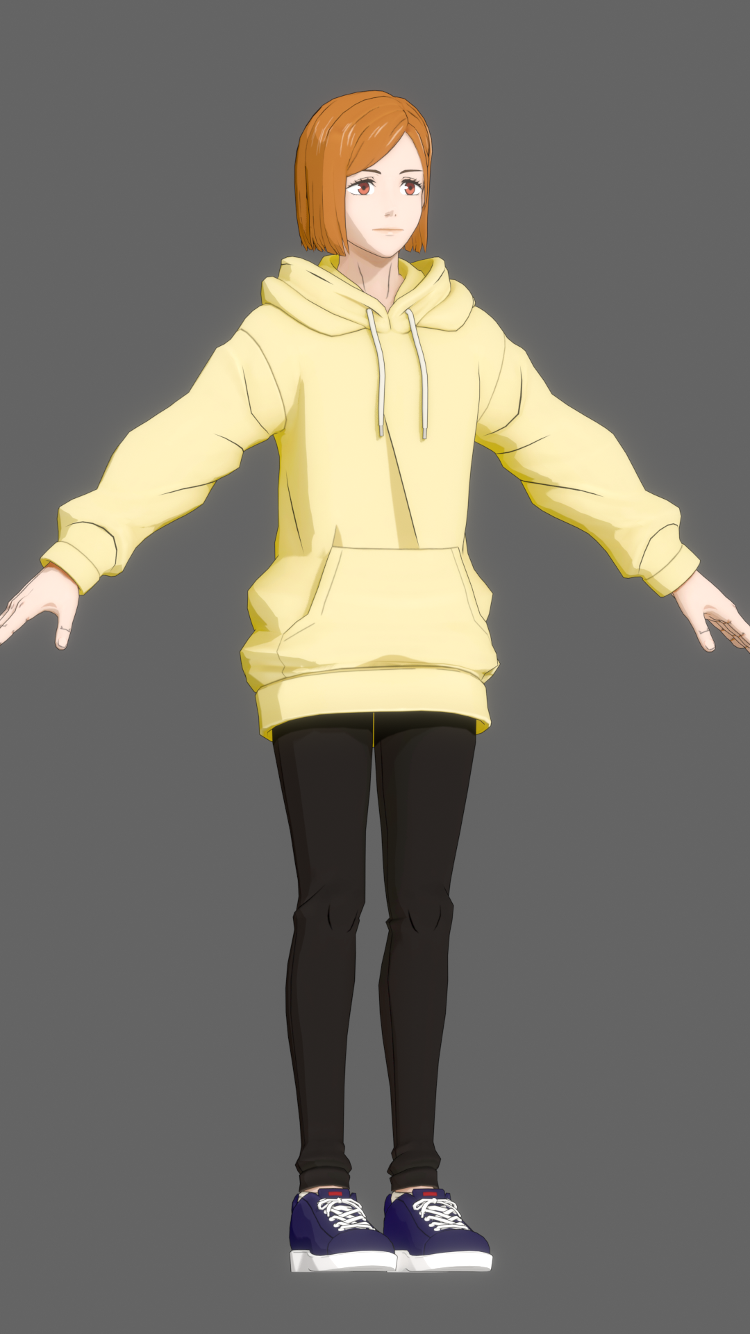 JJKCC - Nobara Kugisaki (Hoody) XPS/GLTF/Blend by o-DV89-o on DeviantArt