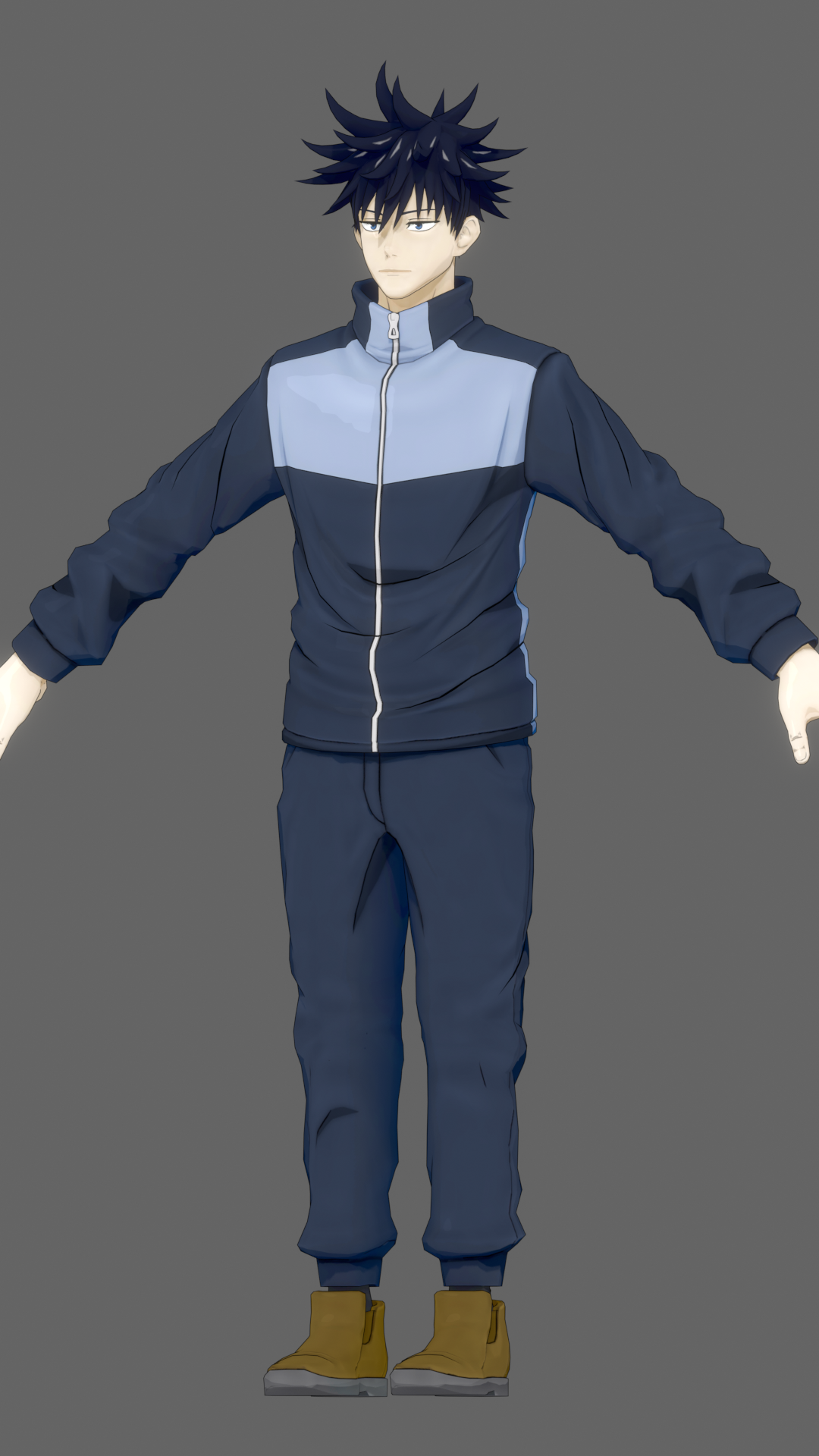 JJKCC - Megumi Fushiguro (Gym) XPS/GLTF/Blend by o-DV89-o on DeviantArt