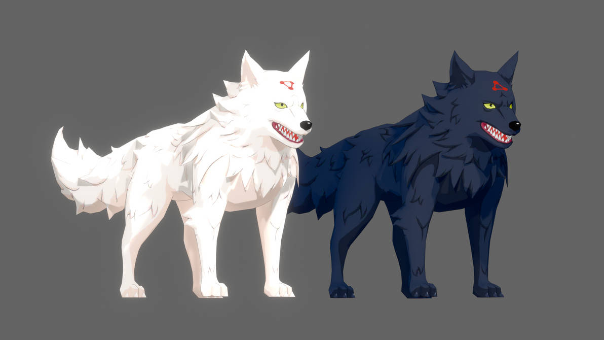 JJKZRF - Divine Dog XPS/FBX/Blend by o-DV89-o on DeviantArt