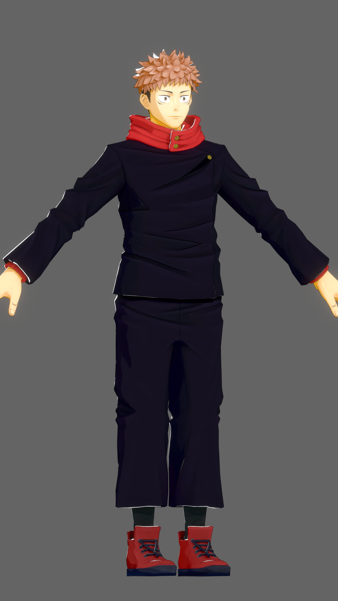 JJKCC - Yuji Itadori (Default) XPS/GLTF/Blend by o-DV89-o on DeviantArt