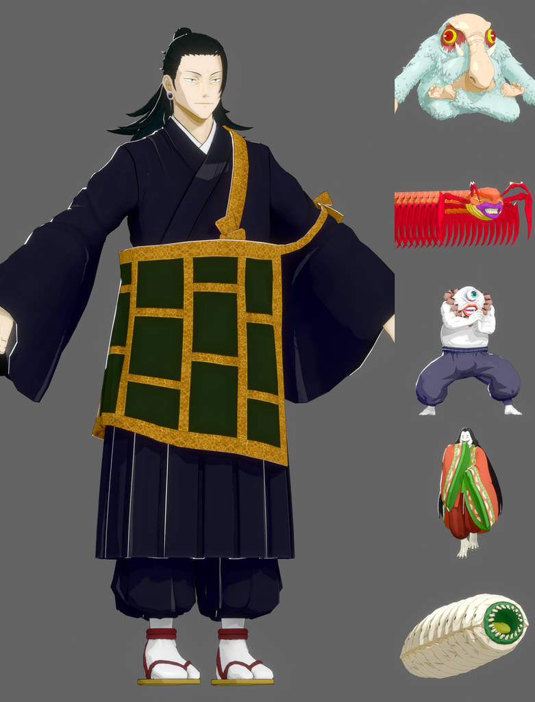 Suguru Geto Pack XPS/Blend by o-DV89-o on DeviantArt