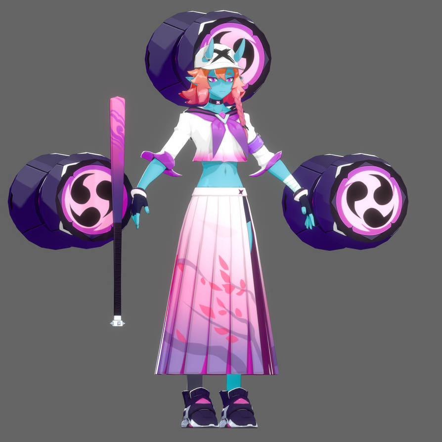 Omega Strikers - Mako (Sakura) by o-DV89-o on DeviantArt