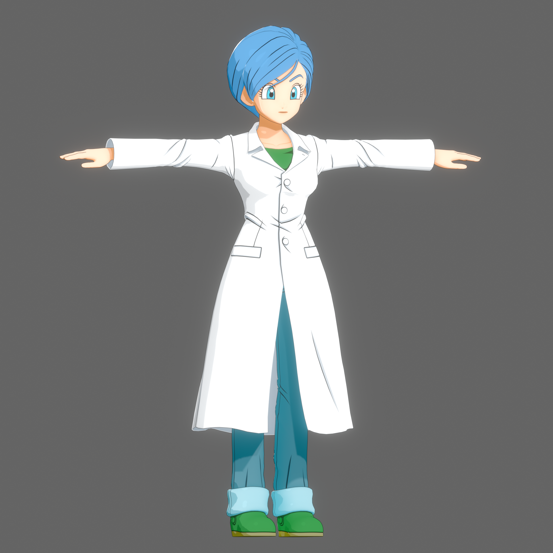 DBSZ - Bulma (Lab Coat) by o-DV89-o on DeviantArt