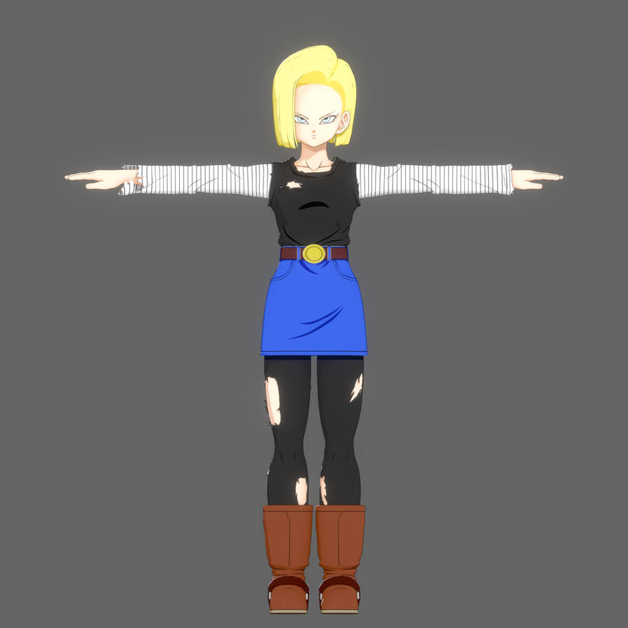 DBSZ - Android 18 (Android Saga) Damaged by o-DV89-o on DeviantArt