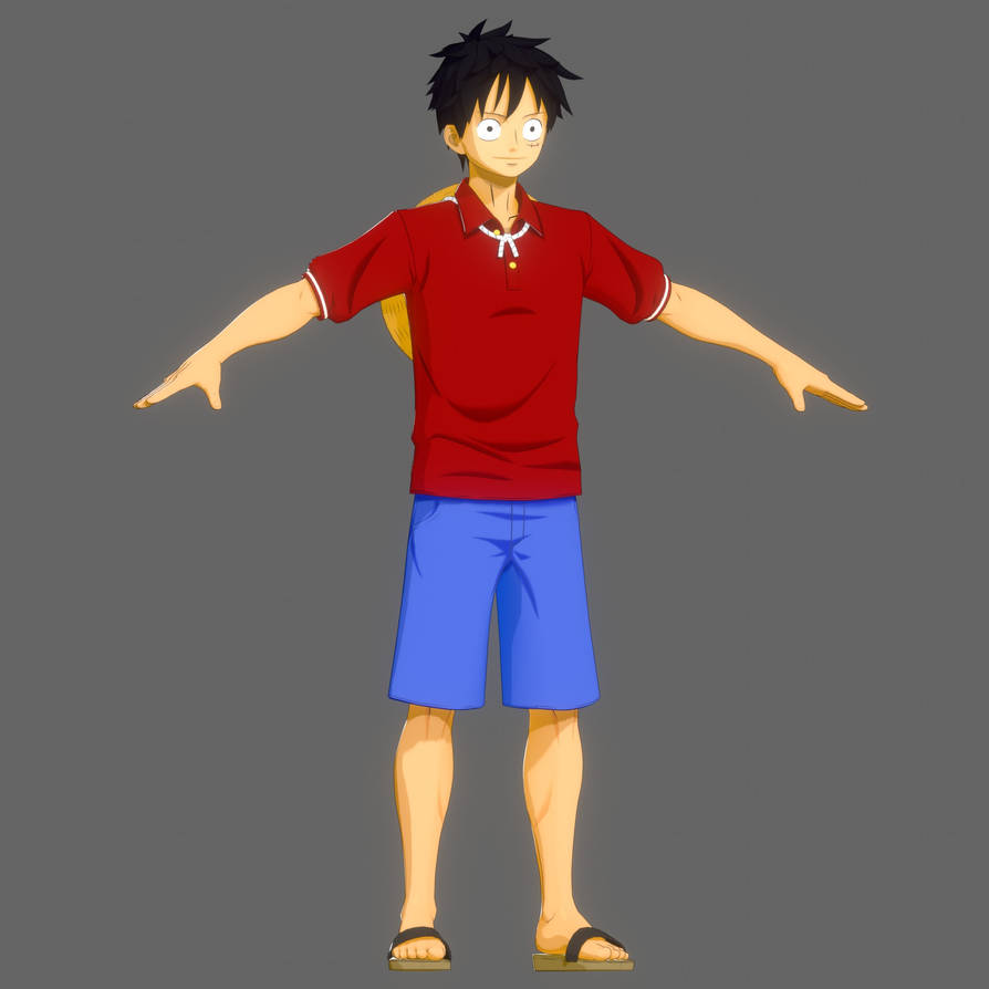 Luffy Casual Outfit Mod preview by o-DV89-o on DeviantArt