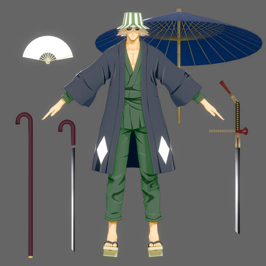 Bleach RoS - Urahara Kisuke Pack by o-DV89-o on DeviantArt