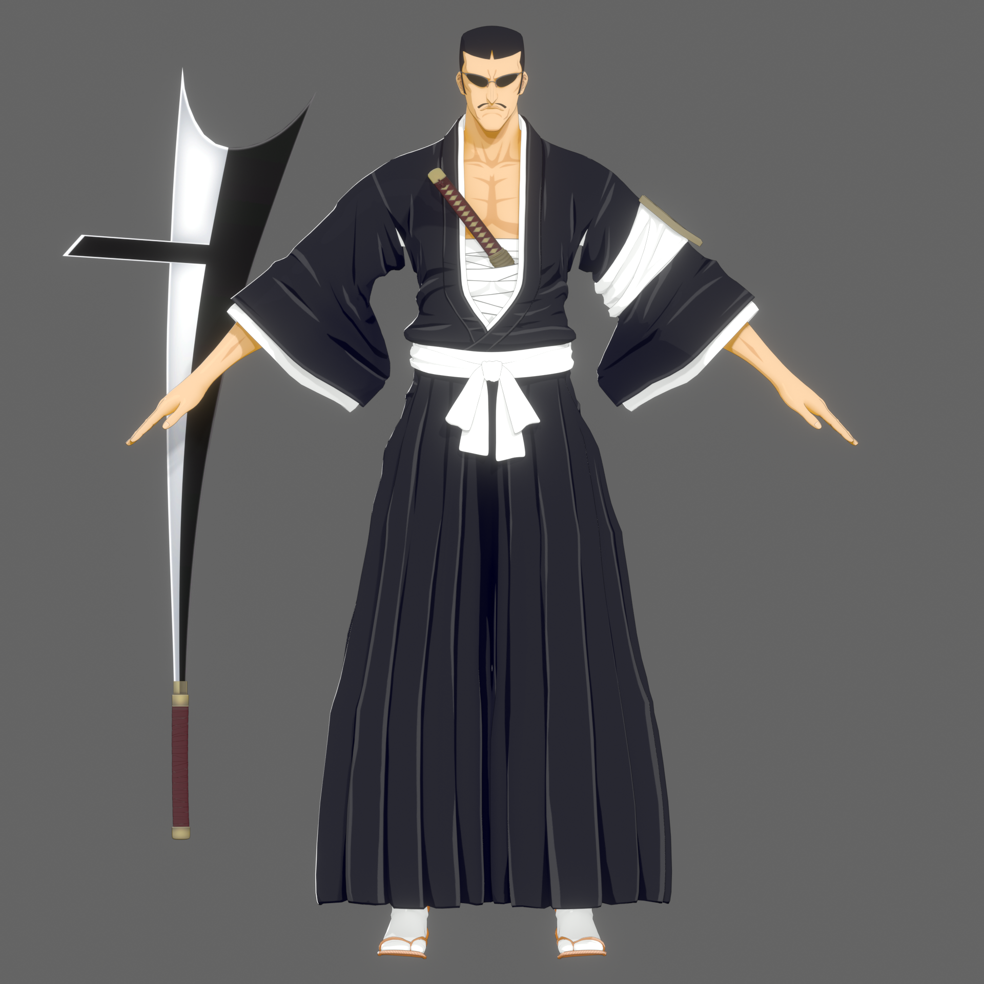 Bleach RoS - Tetsuzaemon Iba by o-DV89-o on DeviantArt