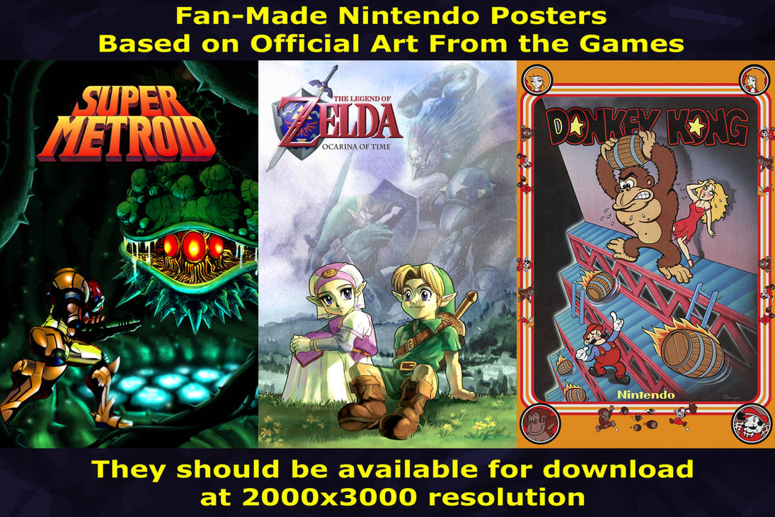 Nintendo Fan Posters by GuilhermeRM on DeviantArt