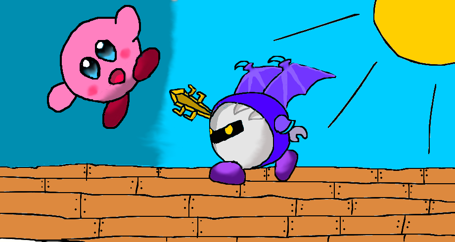 meta knight and kirby by Theflipsideproject on DeviantArt