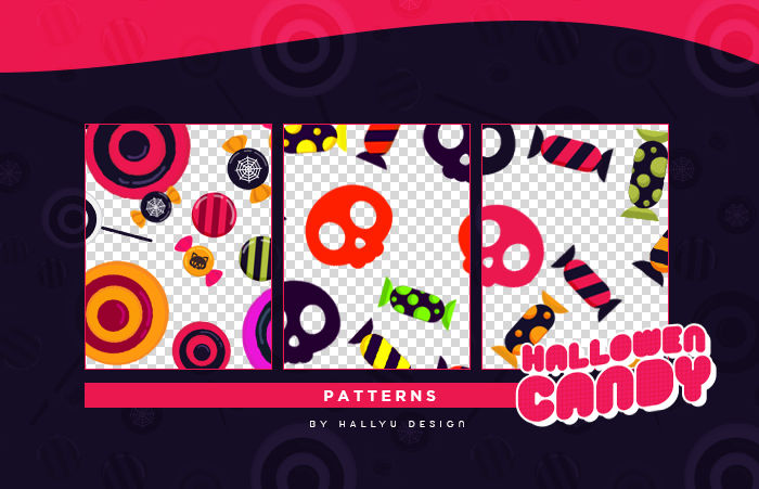 [PATTERN] Halloween Candy by HallyuDesign on DeviantArt
