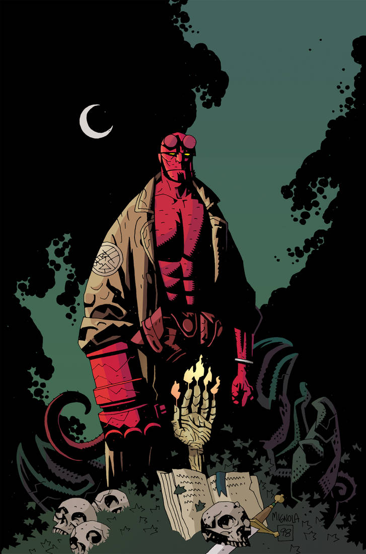 Mignola's Hellboy - Colors by Trevor-Verges on DeviantArt