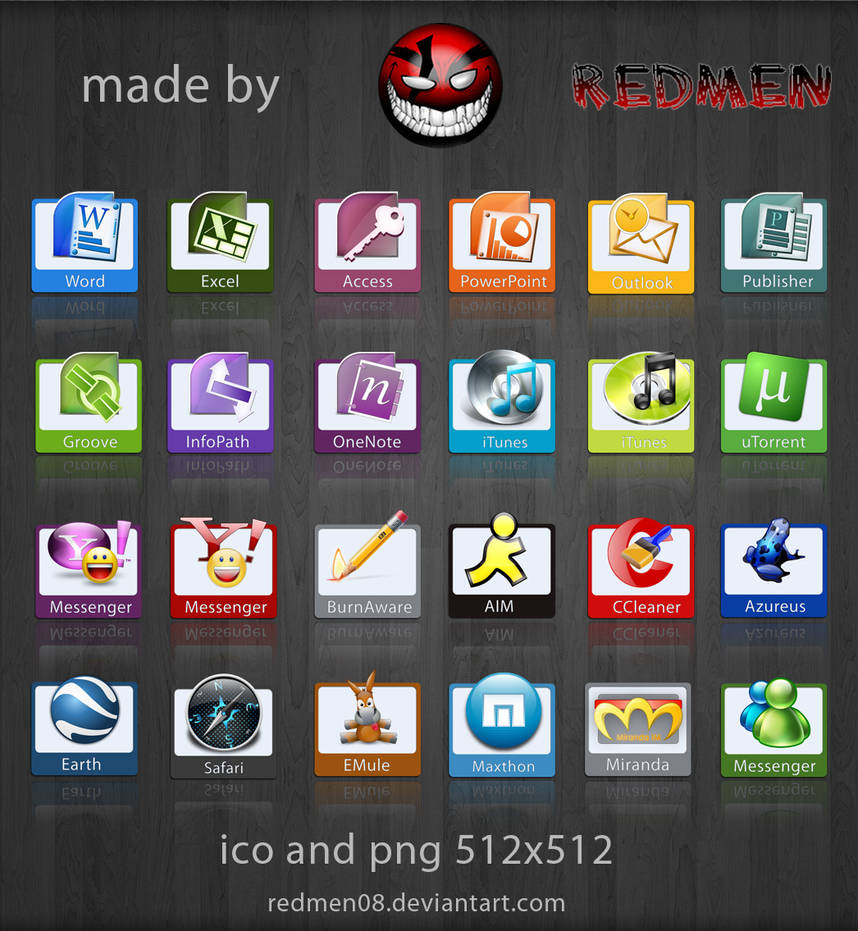 Application ico pack 3 by redmen08 on DeviantArt