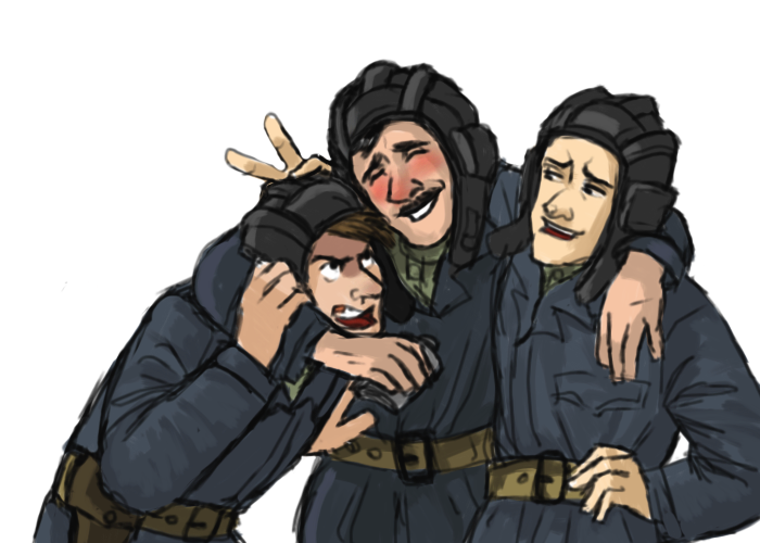 Three tank crewmen. three cheerful friends by nazgul136 on DeviantArt