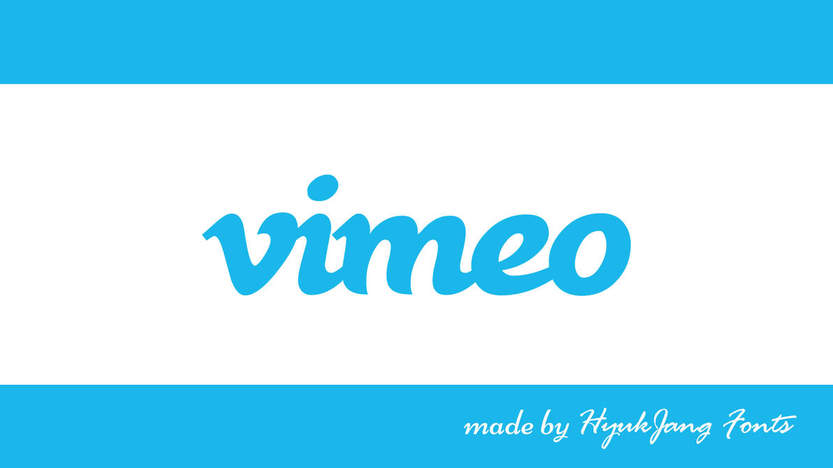 Vimeo Logo Font by HyukJang on DeviantArt