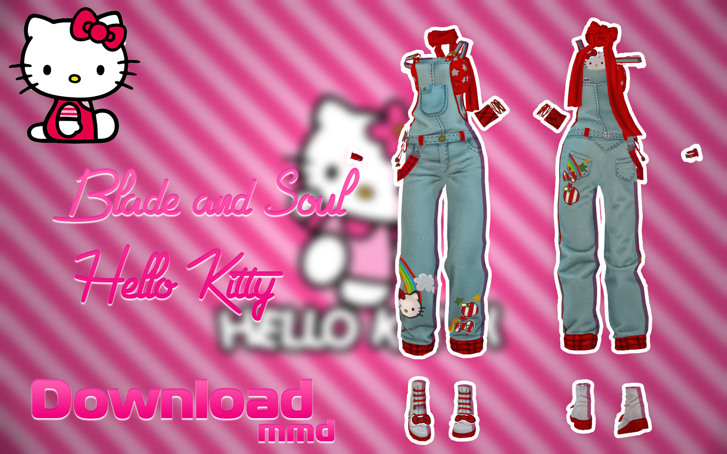 MMD BLADE AND SOUL - Hello Kitty - [DOWNLOAD][DL] by Milionna on DeviantArt