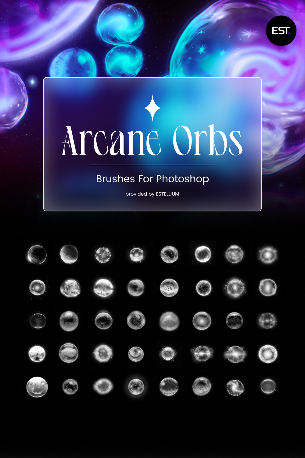 Arcane Orbs Brushes (Photoshop) - FREEBIE by estellium on DeviantArt
