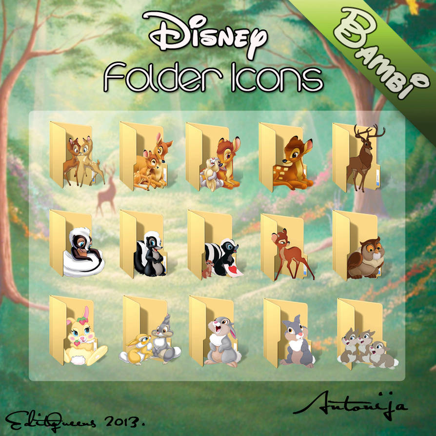 Disney Folder Icons - Bambi by EditQeens on DeviantArt