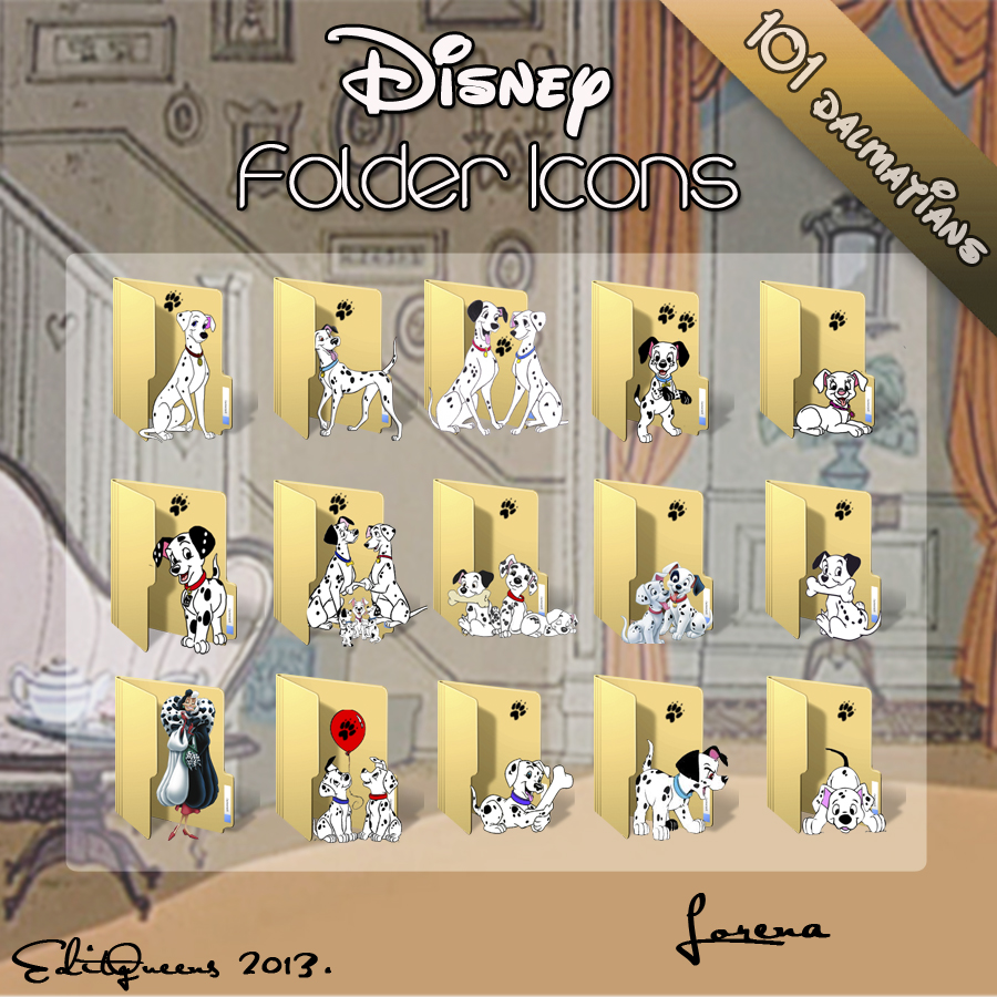 Disney Folder Icons - 101 Dalmatians by EditQeens on DeviantArt