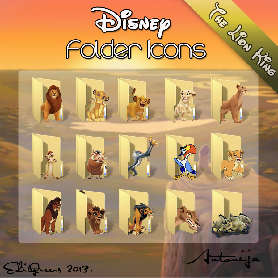 Disney Folder Icons - The Lion King by EditQeens on DeviantArt