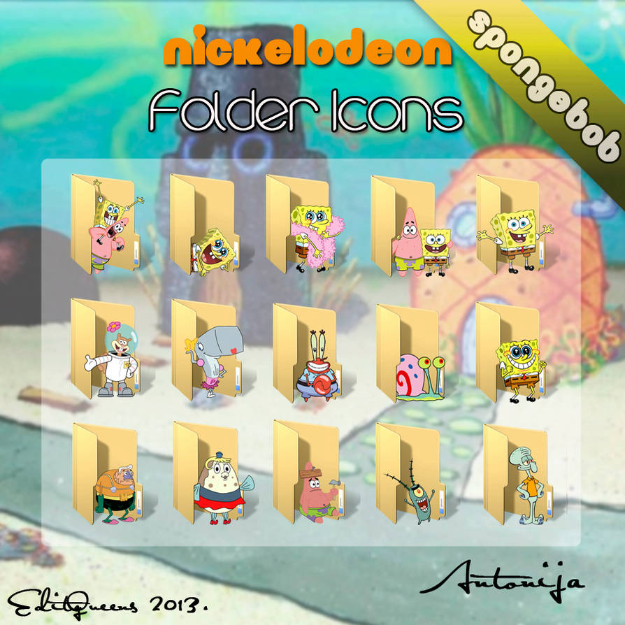 Nickelodeon Folder Icons - Spongebob by EditQeens on DeviantArt