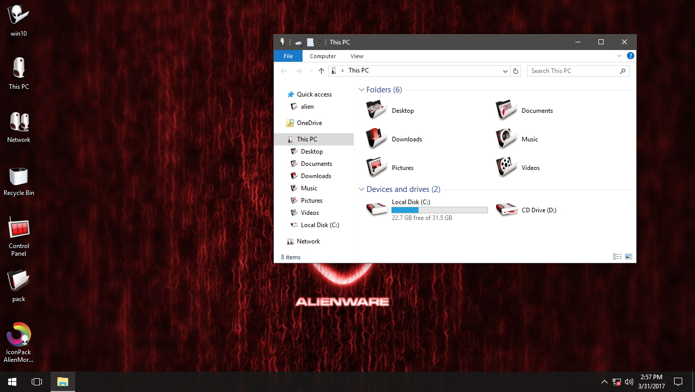 AlienMorph Red IconPack by protheme on DeviantArt
