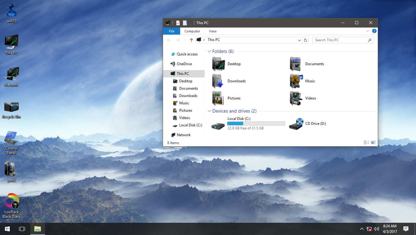 Black Glass IconPack by protheme on DeviantArt