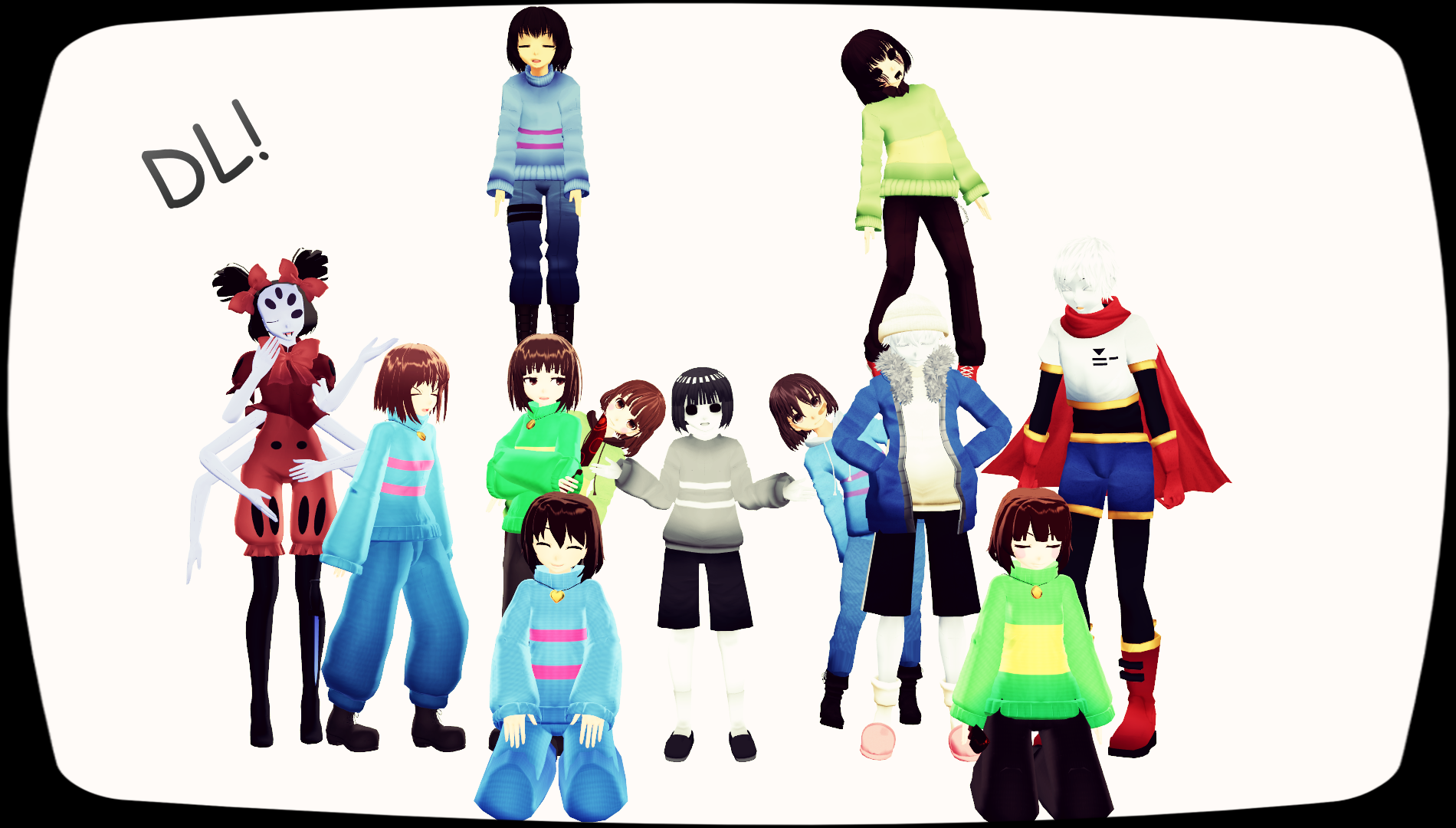 Undertale models pack by StoryShiftChara848 on DeviantArt