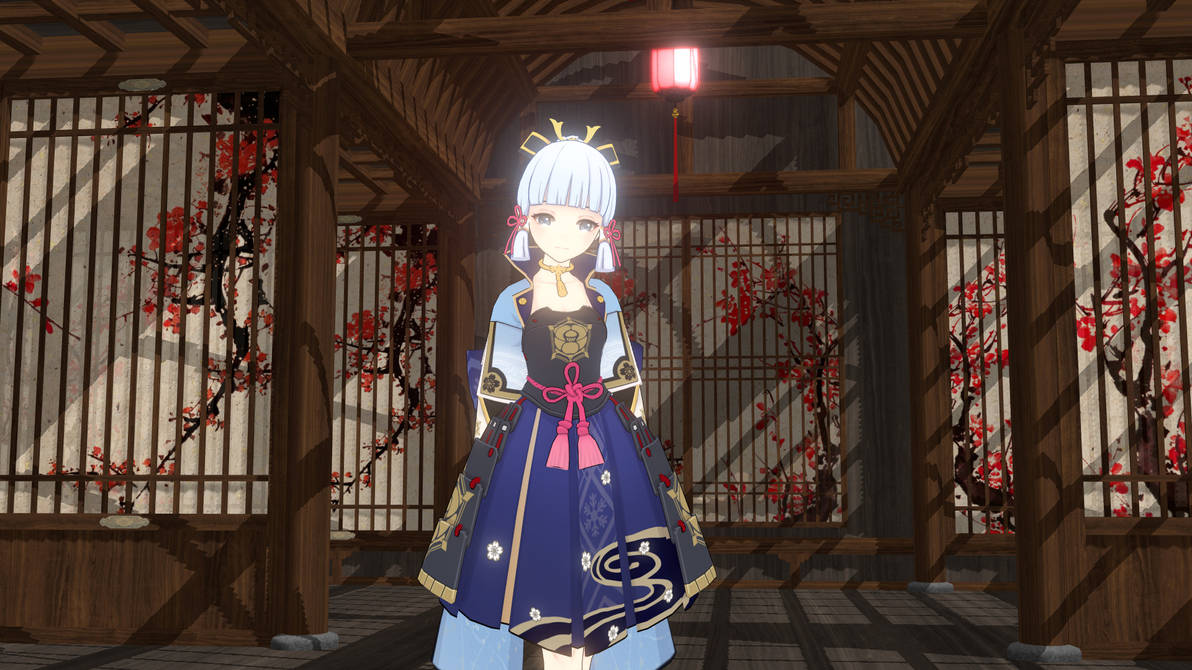 Ayaka model with Genshin shader by AMVND on DeviantArt