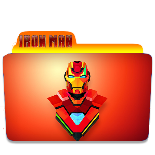 Iron Man- Folder Icon-.vickypatel1 by vickypatel1 on DeviantArt