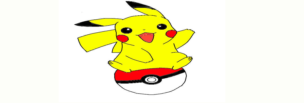 Pikachu on a Poke ball. by Blackcat4568 on DeviantArt