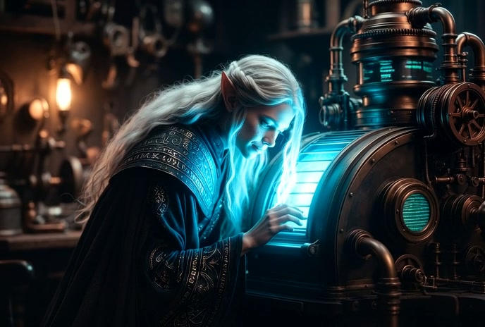 Dawnelf clockwork Inventor by LarryHunkin on DeviantArt
