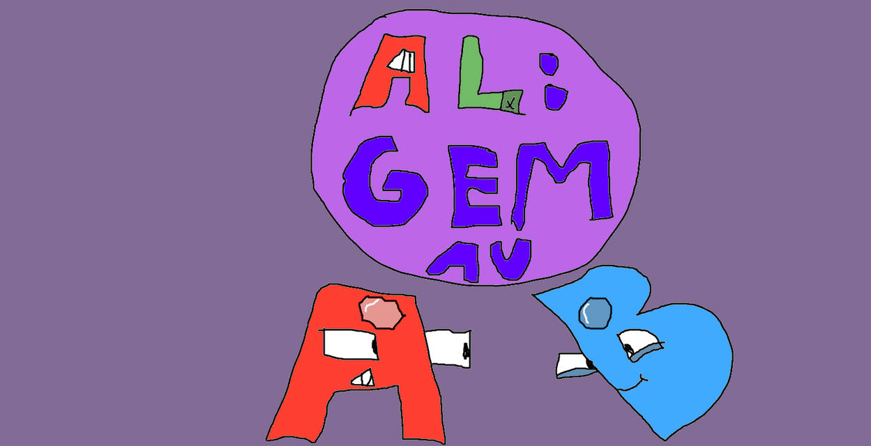 Alphabet lore gem au logo by Flutterthewinged on DeviantArt