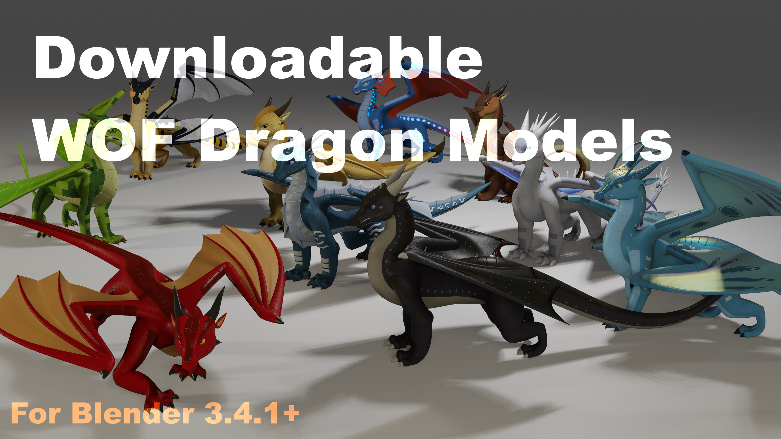 [Downloadable] Wings of Fire Style Blender Models by Nero1024 on DeviantArt