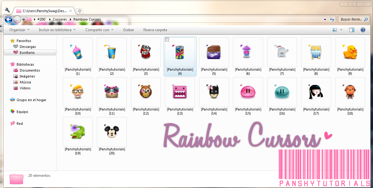 Rainbow Cursors by PanshyCustomize on DeviantArt