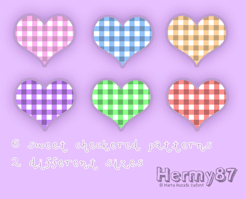 Sweet checkered patterns by Hermy87 on DeviantArt