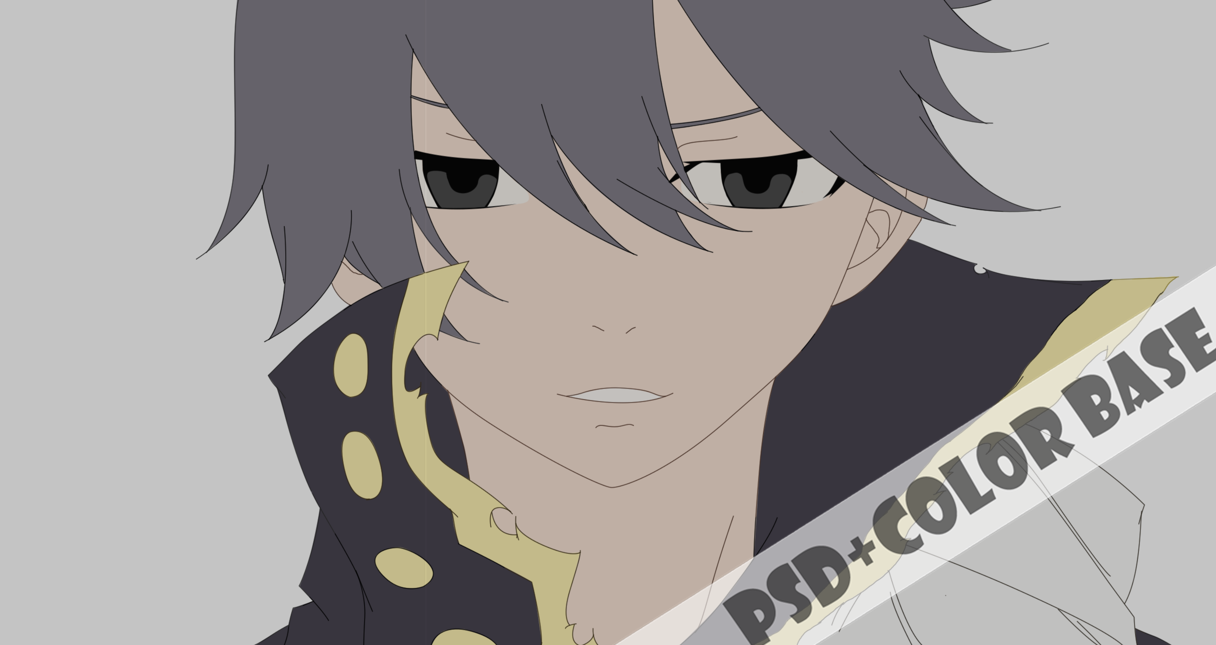 LineArt: Zeref [PSD+BASE] by PressureDeath on DeviantArt