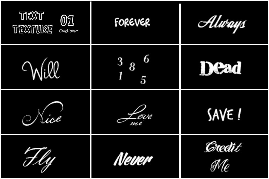 Text Texture 01 by CraigHornerr on DeviantArt