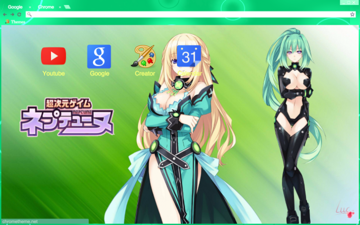 Vert - Hyperdimension Neptunia google theme by Lucifete on DeviantArt