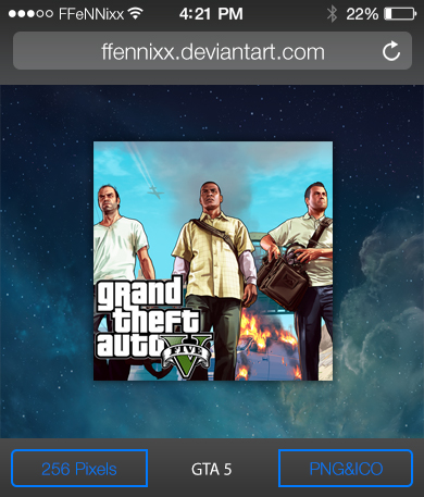Grand Theft Auto V Icon by FFENNixx by FFeNNixx on DeviantArt