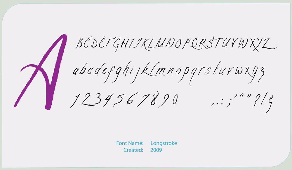 Longstroke Font by cr-portfolio on DeviantArt