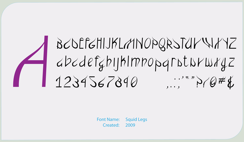Squidlegs Font by cr-portfolio on DeviantArt