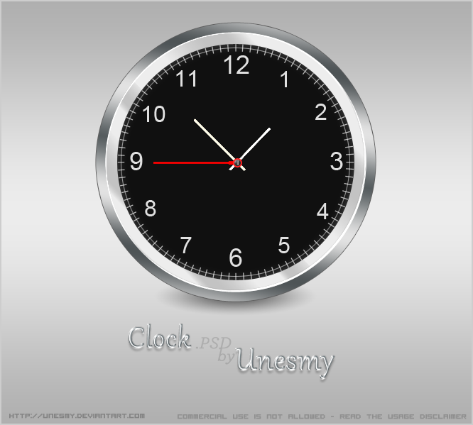 Clock .PSD by Unesmy on DeviantArt