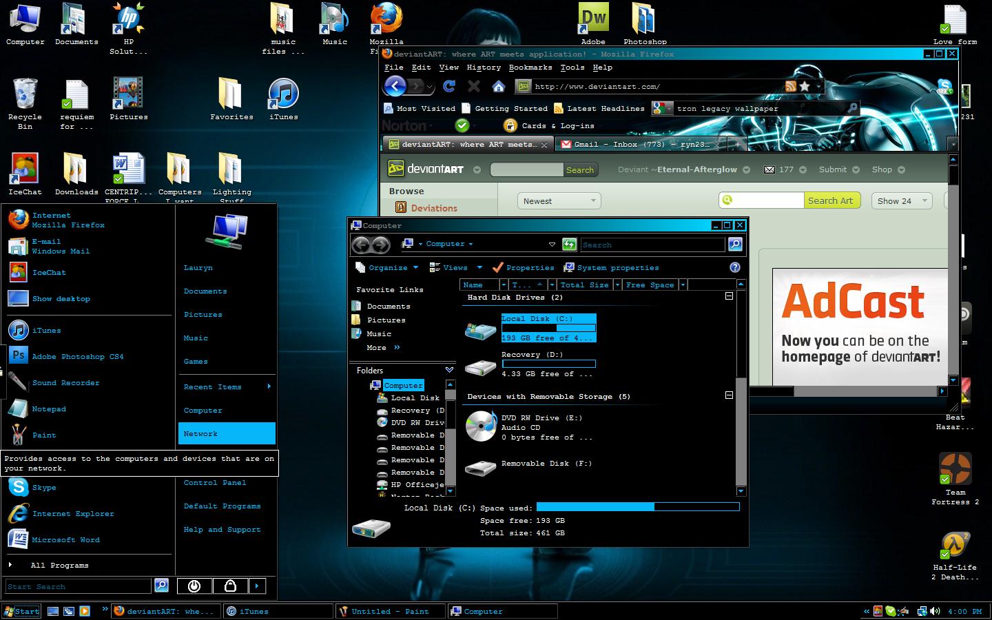 Tron Legacy Theme by Eternal-Afterglow on DeviantArt