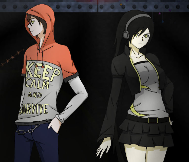 [FNaF] Dark Mirrors. Part 1 by Rozario-Akuma on DeviantArt