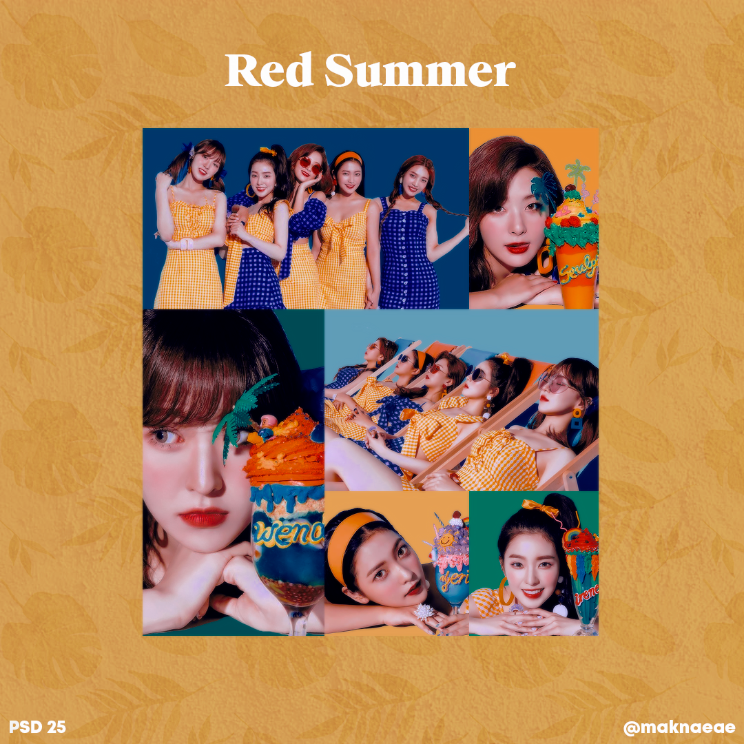 PSD 25 - Red Velvet Red Summer by maknaeae on DeviantArt