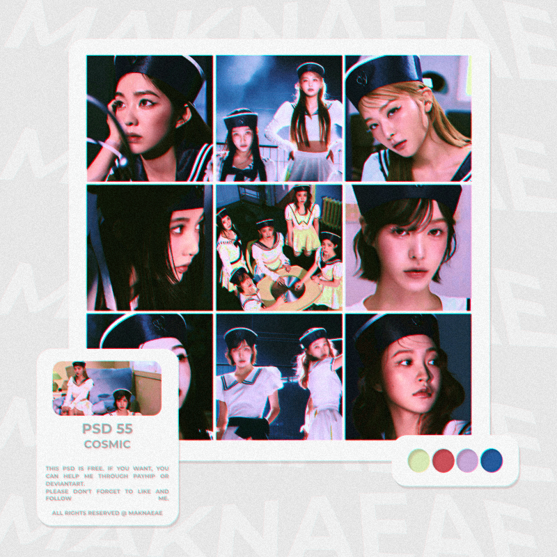 PSD 55 - Red Velvet Cosmic by maknaeae on DeviantArt