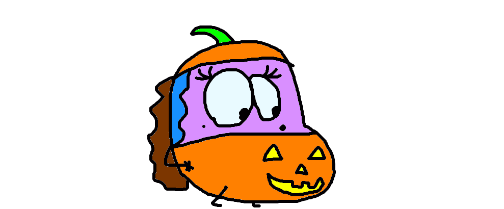 Pregnant Kalicia wearing a Jack-o-Lantern Outfit by HobbyPony on DeviantArt