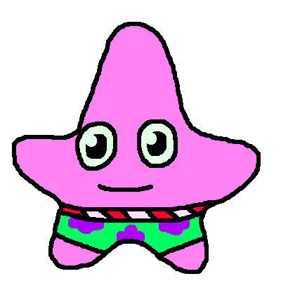Patrick Star in Candy Hole Style by HobbyPony on DeviantArt